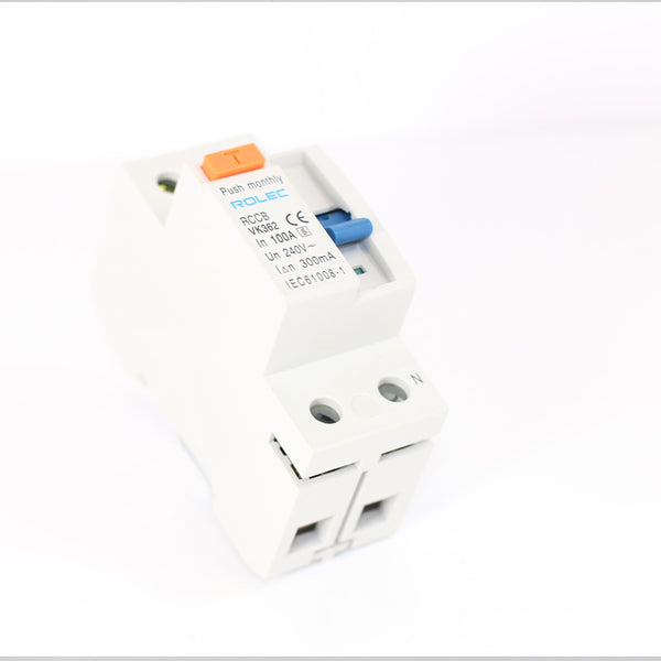 100amp 300mA 2pole 2mod 230v Time delayed type A/C RCD - VoltMonkey