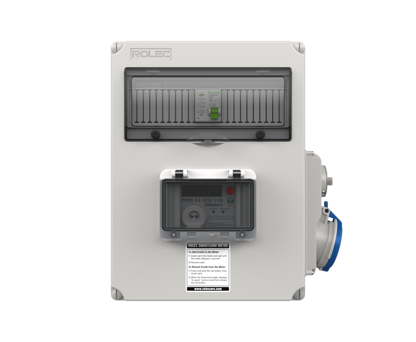1 Way 32A Smartcard Metered Caravan Hook-Up Unit - VoltMonkey