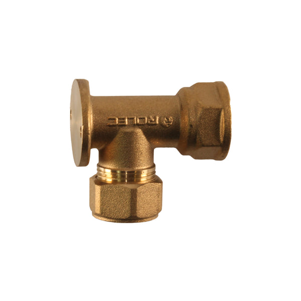 15mm x 65mm Reach Compression Wall/Back Plate Elbow (1/2") - VoltMonkey